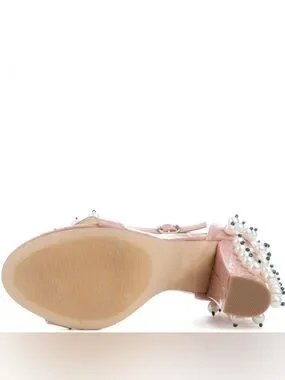 Cape Robbin | Shoes | Cape Robbin Skylar High Dusty Rose Pearls Heel ...